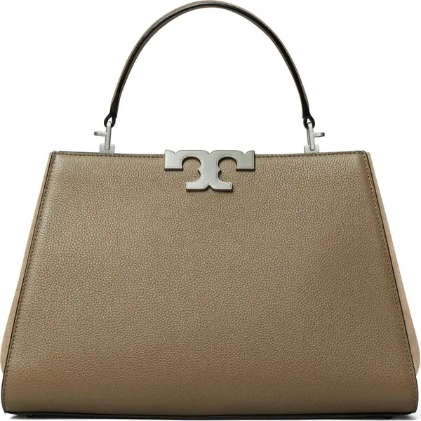 Tory Burch Small Eleanor Pebble Leather Satchel - Wild Mushroom