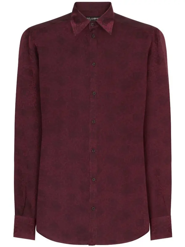 Dolce & Gabbana Sheer-coverage Silk Shirt