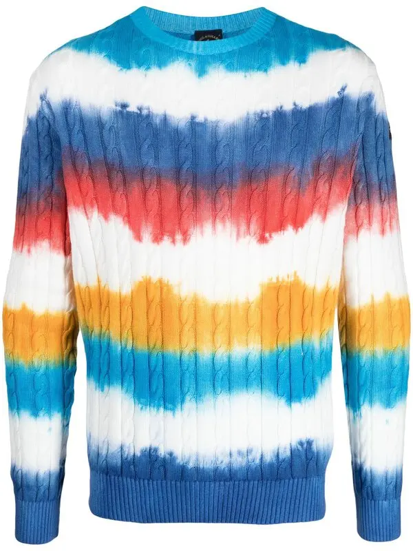 Paul & Shark Tie-dye Cotton Jumper