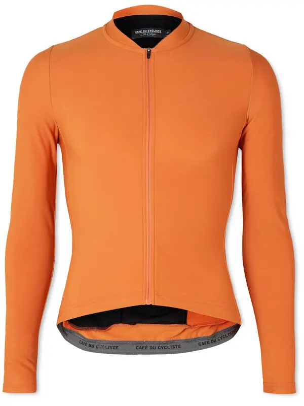 Cafe Du Cycliste Audrey Logo-AppliquéD Cycling Jersey M In Orange