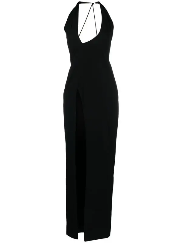 MONOT Cut-out Maxi Gown - Black