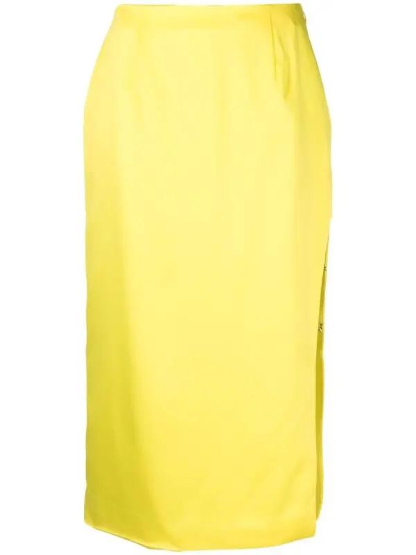 Gcds Satin-finish High-waisted Skirt