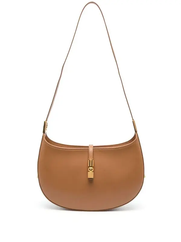 Bally Block Leather Shoulder Bag In Neutrals 40% Off Editorialist