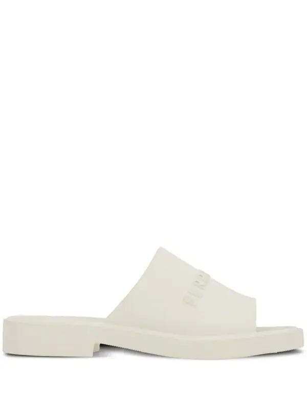 FERRAGAMO Logo-debossed Open-toe Slides