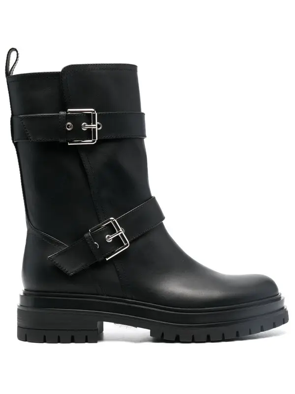 GIANVITO ROSSI Amphibian Buckled Boots