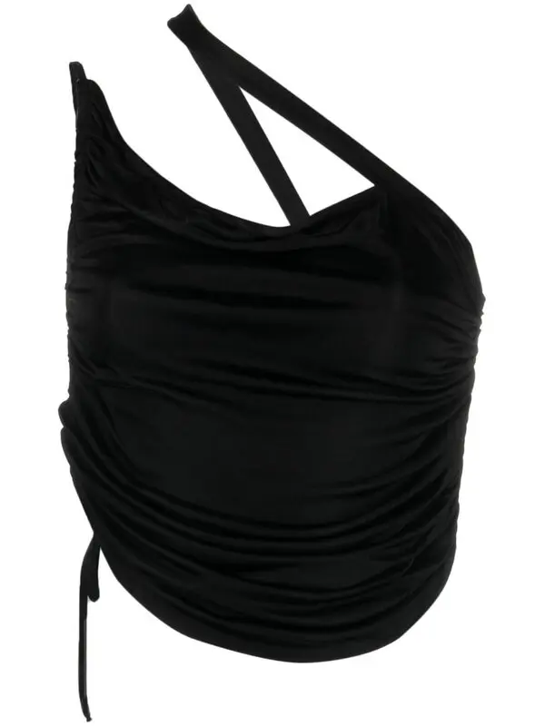ANDREĀDAMO One-shoulder Draped Top