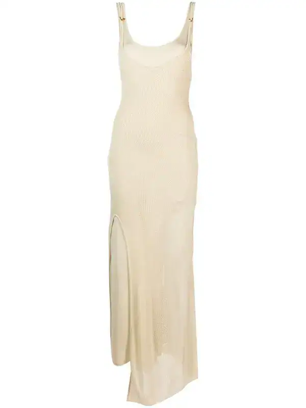 Aeron Asymmetric Layered Dress In Neutrals - 65% Off | Editorialist