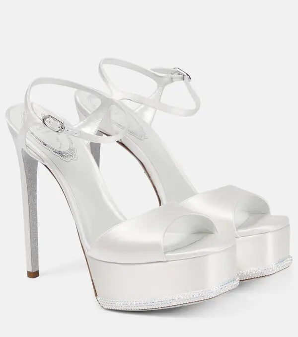 Rene Caovilla Bridal Platform Pumps