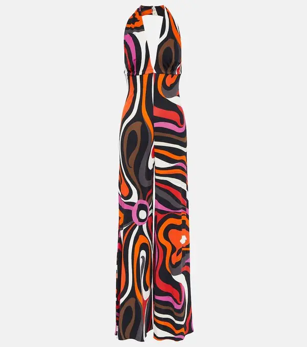 Emilio Pucci Marmo Printed Jumpsuit