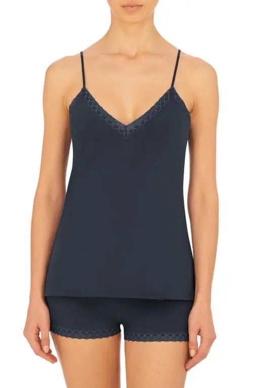 Natori Bliss Lace Edge High-low Camisole - Ash Navy