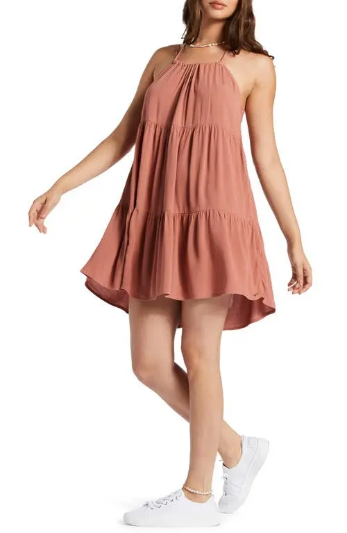 Roxy Evening Breeze Tiered Halter Dress