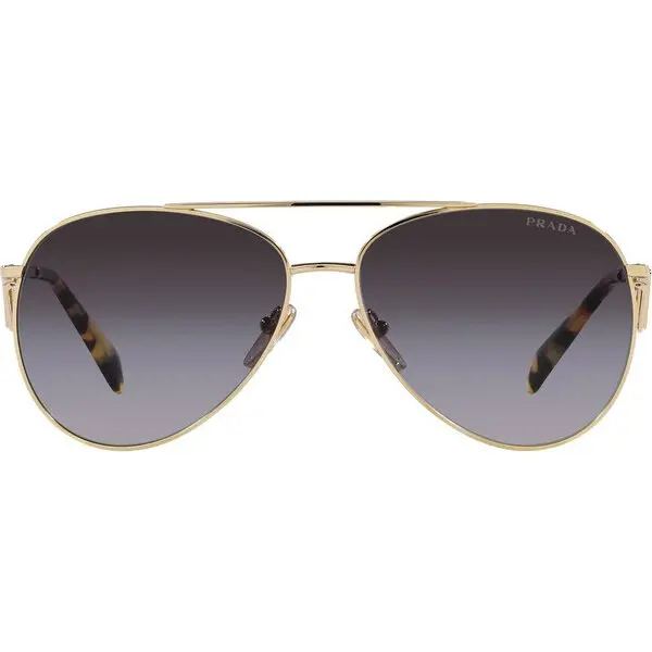 Prada 58mm Gradient Pilot Sunglasses