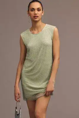 sunday in brooklyn sheer mesh dress Sunday In Brooklyn Sheer Tulle Halter Tunic