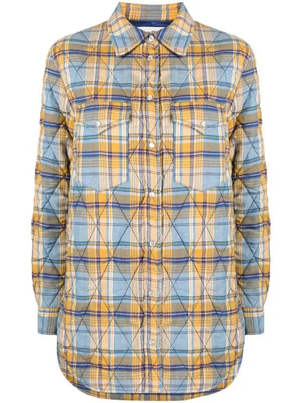 Isabel Marant Mysen Padded Cotton Shacket - Blue