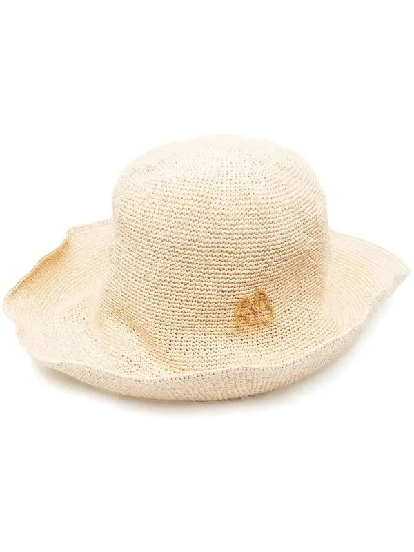 Ruslan Baginskiy Embroidered Straw Hat