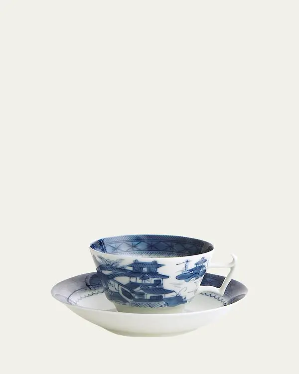 MOTTAHEDEH Canton Teacup & Saucer - Blue
