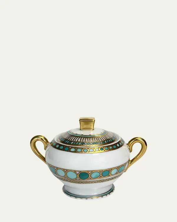 HAVILAND Syracuse Turquoise Sugar Bowl