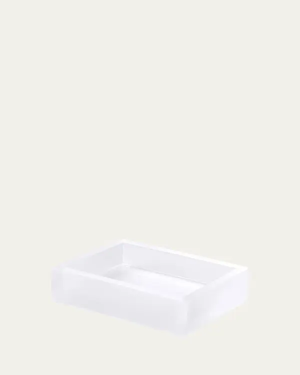 MIKE & ALLY Frosted Ice Soap Dish - Frosted Snow