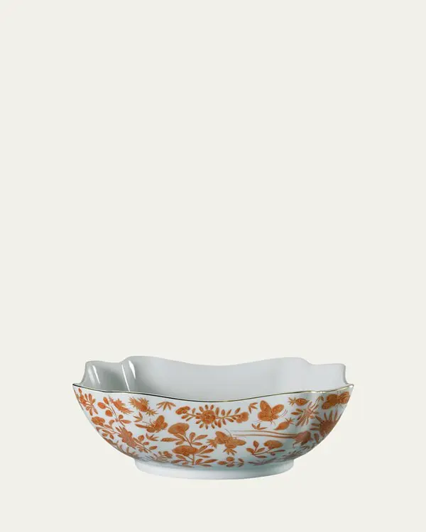 MOTTAHEDEH Sacred Bird & Butterfly Square Large Bowl