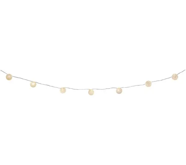 MELROSE Led Crackle Glass Ball Light String 11