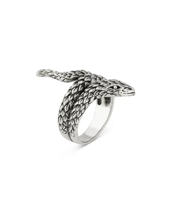 MILANESI AND CO Sterling Scaled Snake Coil Ring