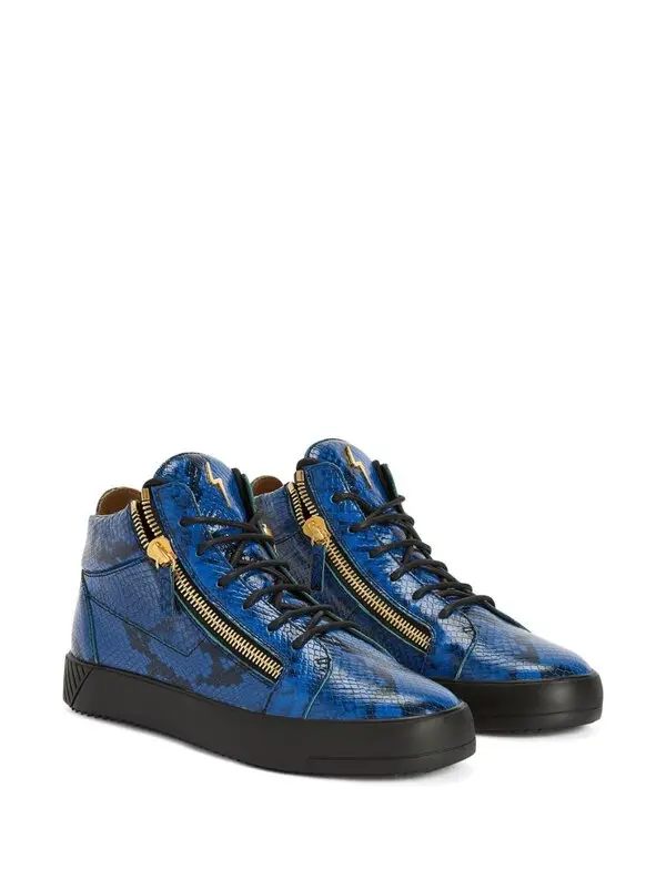 GIUSEPPE ZANOTTI Frankie High-top Sneakers - Blue