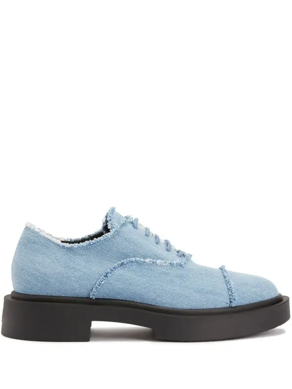 GIUSEPPE ZANOTTI Adric Denim Lace-up Shoes