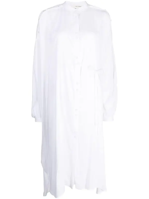 Isabel Benenato Long-sleeve Shirt Dress