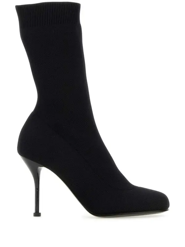 Alexander McQueen Knit 90mm Boots - Black