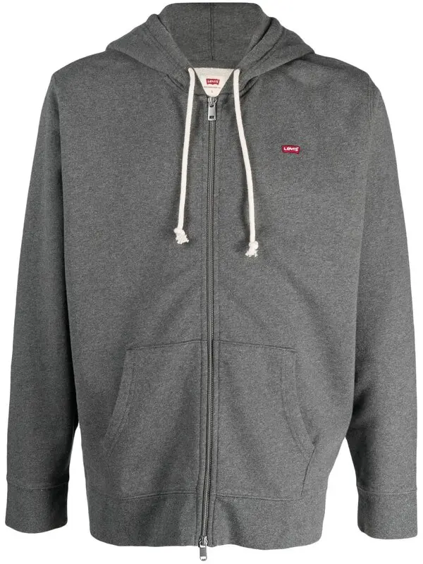 LEVI'S Logo-patch Zip-up Hoodie