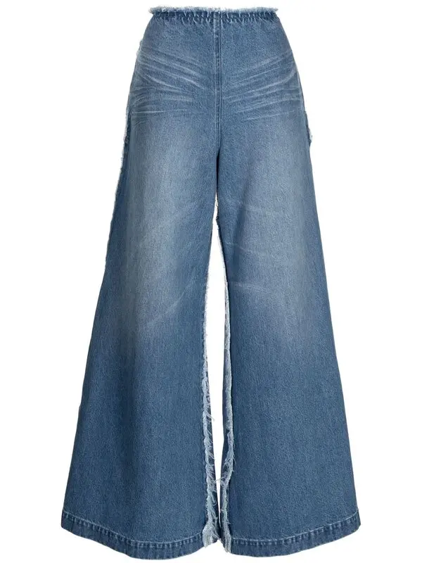 GROUND ZERO Logo-patch Flared Jeans