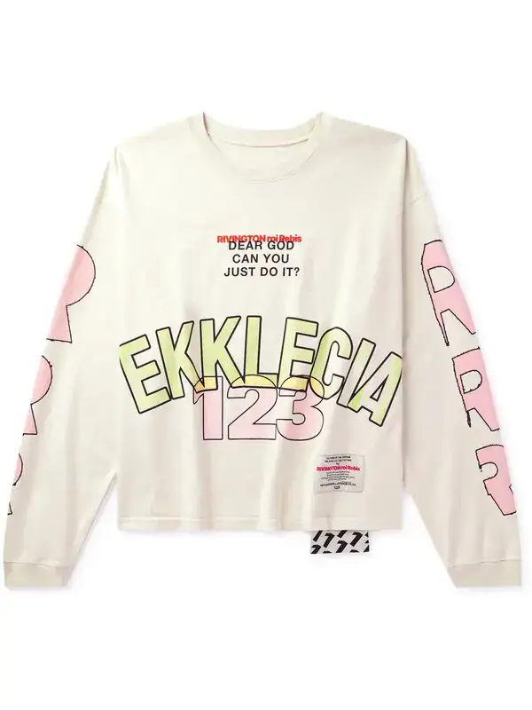 Rrr123 Ekklecia Logo-Print Cotton-Jersey T-Shirt 2 In White - 40 