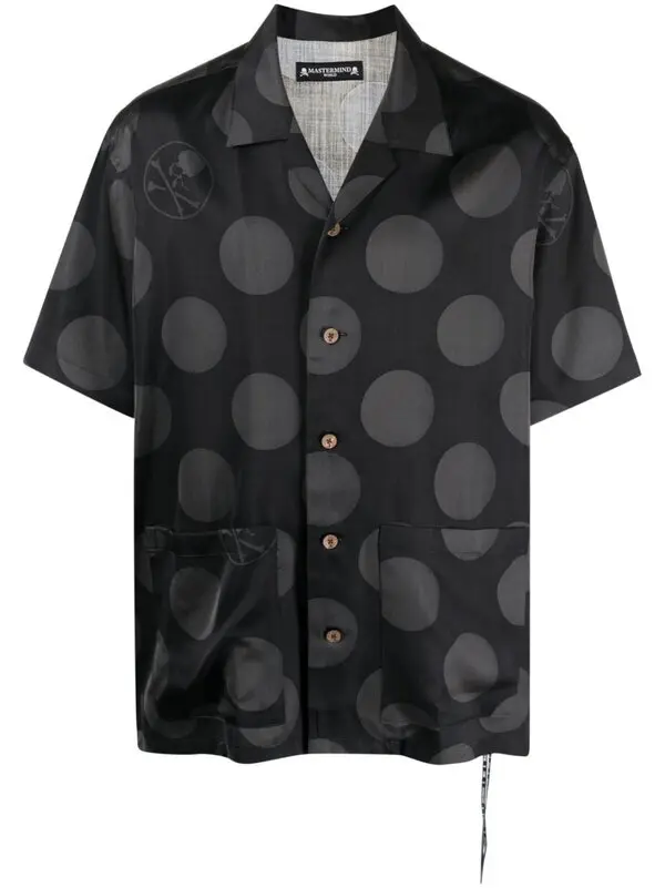 MASTERMIND WORLD Polka-dot Silk Shirt