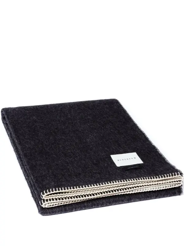 BLACKSAW Voodoo Reversible Alpaca-wool Throw