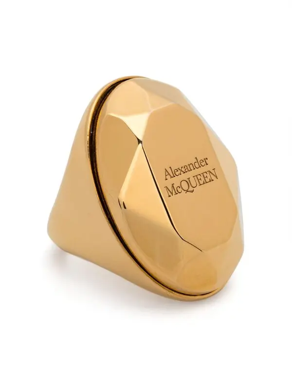Alexander McQueen The Faceted Stone Ring