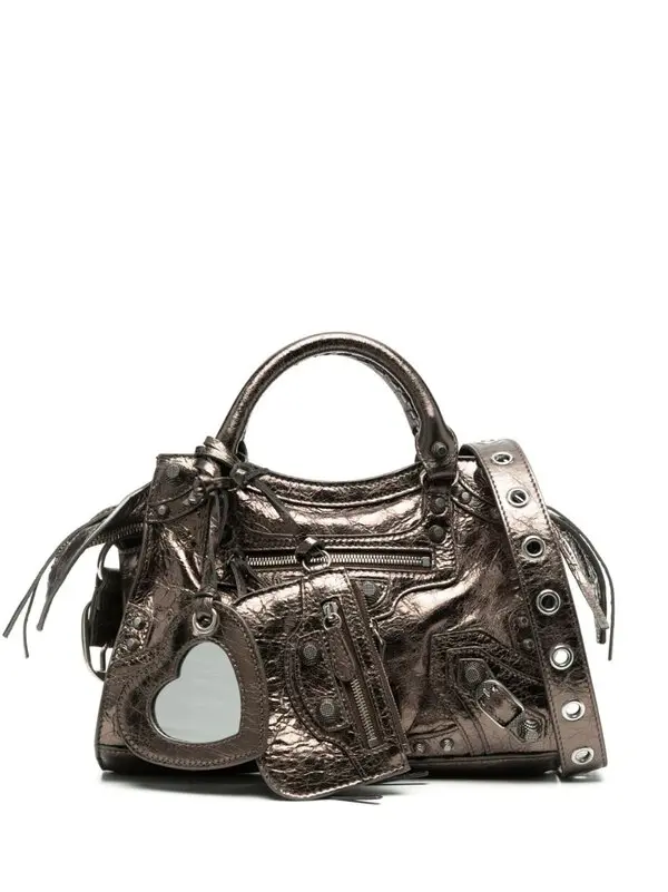 Balenciaga Xs Neo Cagole Metallic Tote Bag