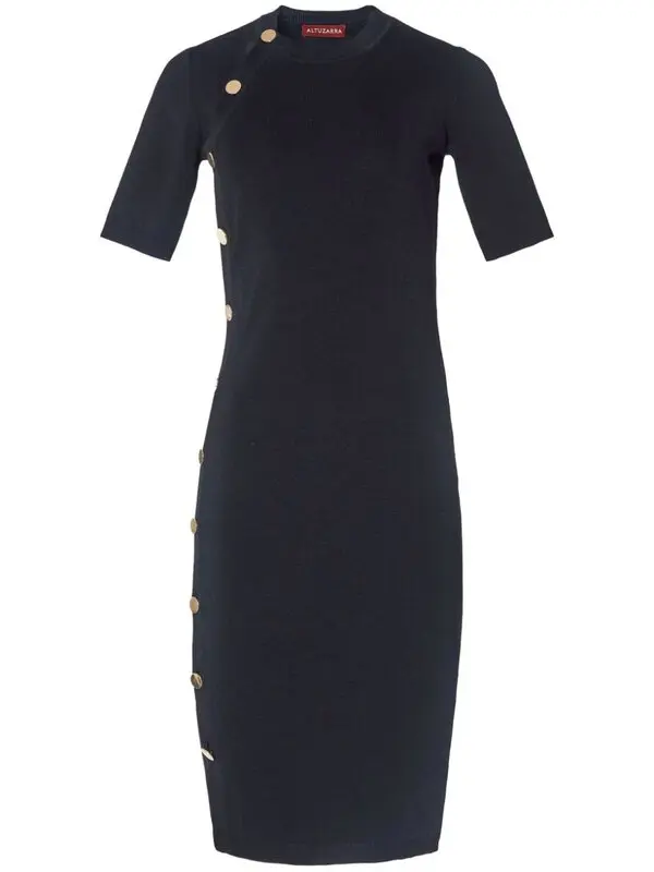 Altuzarra Minamoto Knitted Midi Dress - Black