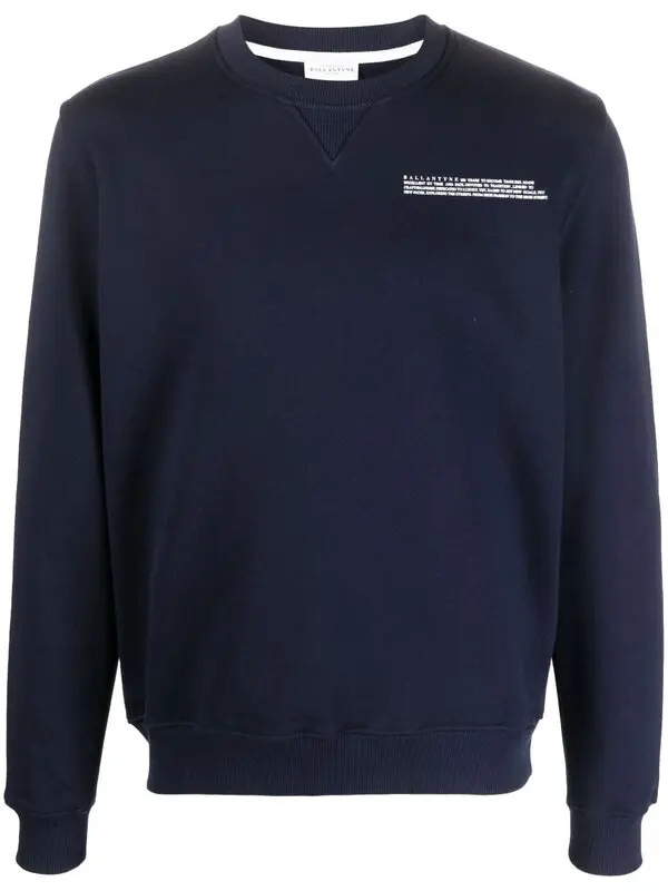 BALLANTYNE Logo-print Cotton Jumper