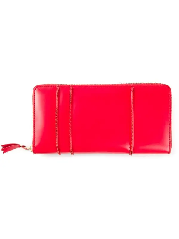 Comme Des Garçons Raised Spike' Continental Wallet
