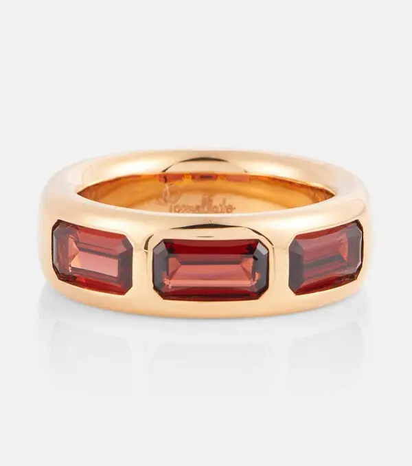 Pomellato Iconica 18kt Rose Gold Ring With Garnet - Red
