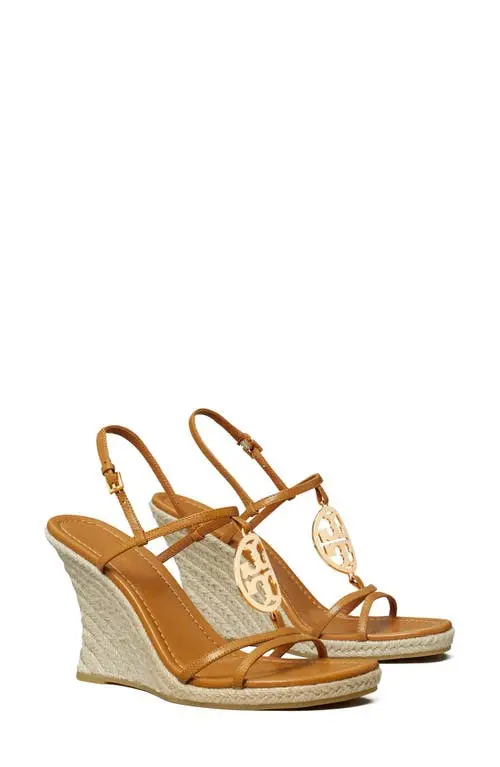 Tory Burch Espadrille Wedge Sandal - Caramel Corn /wheat
