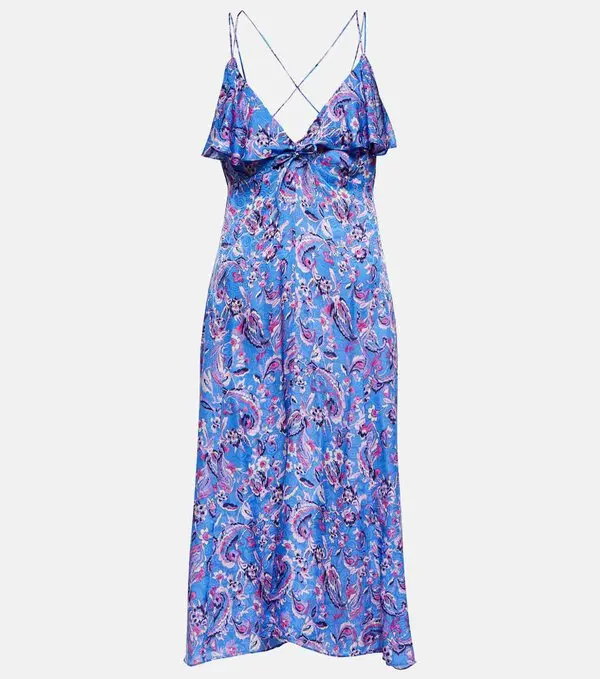 Isabel Marant Paysa Midi Dress - 30bu Blue