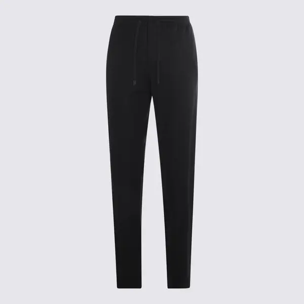 Canali Wool Straight Leg Trousers