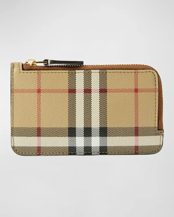 Burberry Somerset Check Zip Wallet - Archive Beige