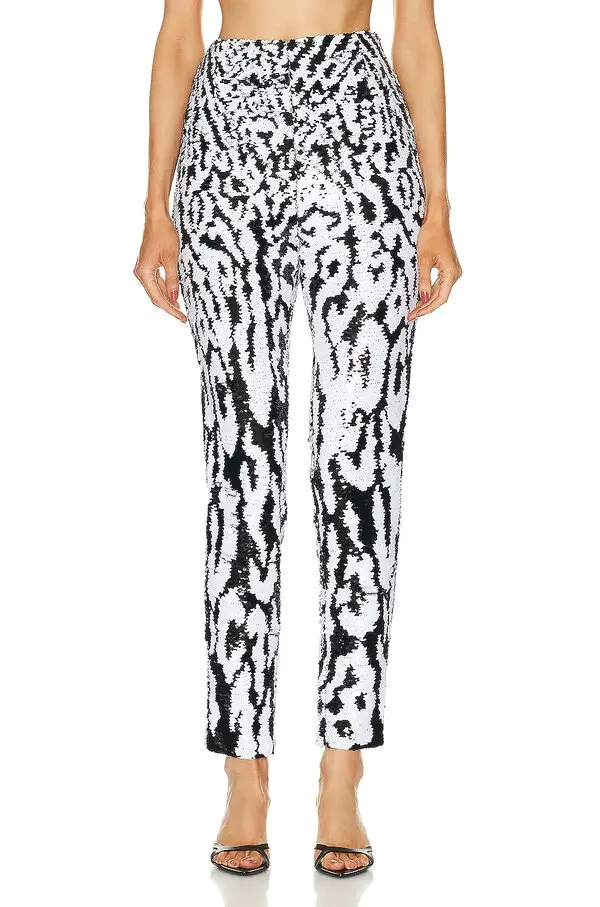 Ila Nas Zebra Sequin Trouser