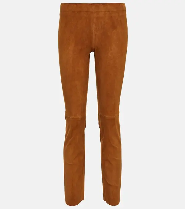 Stouls Jacky Slim Suede Pants - Beige