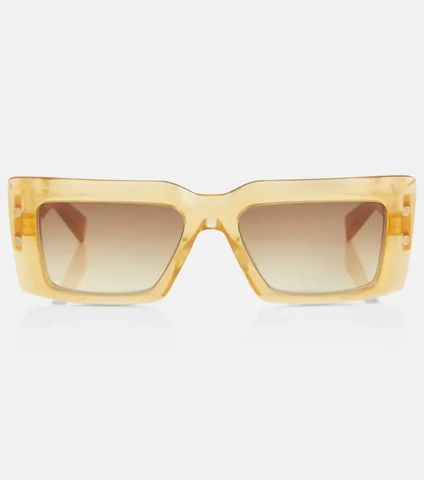 Balmain Rectangular Sunglasses - Gold