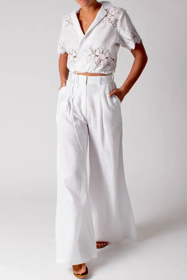 Miguelina River Linen Pants