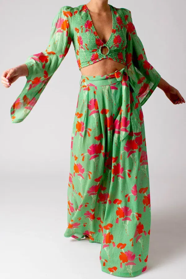 Miguelina Elaina Printed Gauze Pant