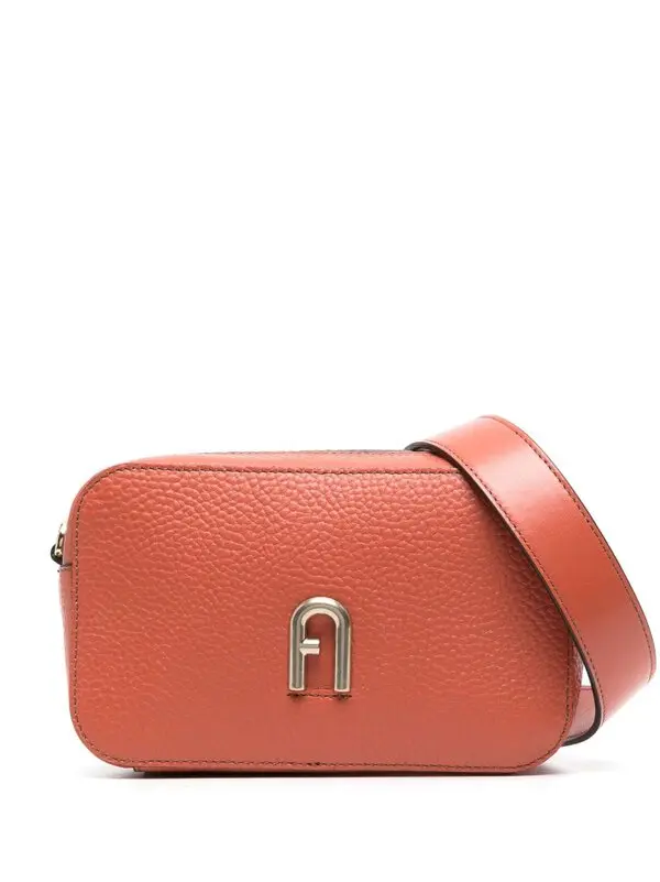 Furla Mini Primula Leather Crossbody Bag - Orange